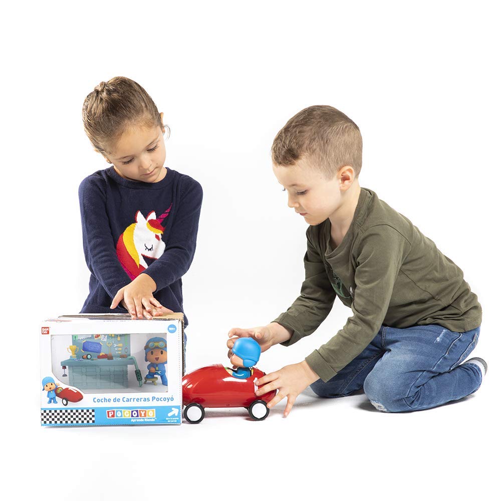 BANDAI TO77400 Pocoyo Racing Car, No Colour, Normal