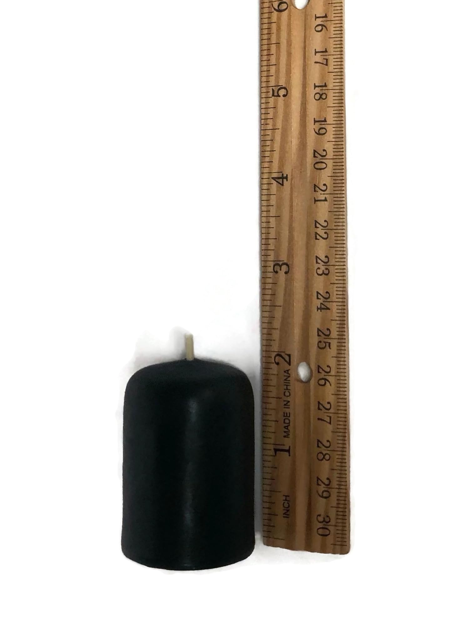One Dozen (12) Solid Beeswax Votive Candles in Black - Hand Poured in The USA - Each Votive Measures Approx. 1 3/8" Wide by 2" Tall - 100% Natural Beeswax Candles by Toadily Handmade