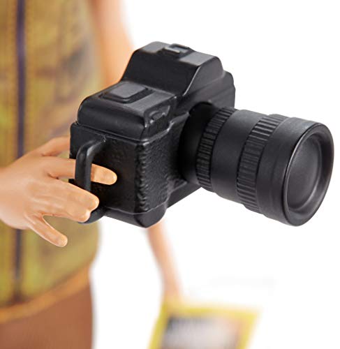Barbie Photojournalist Doll, Brunette, Inspired by National Geographic for Kids 3 Years to 7 Years Old