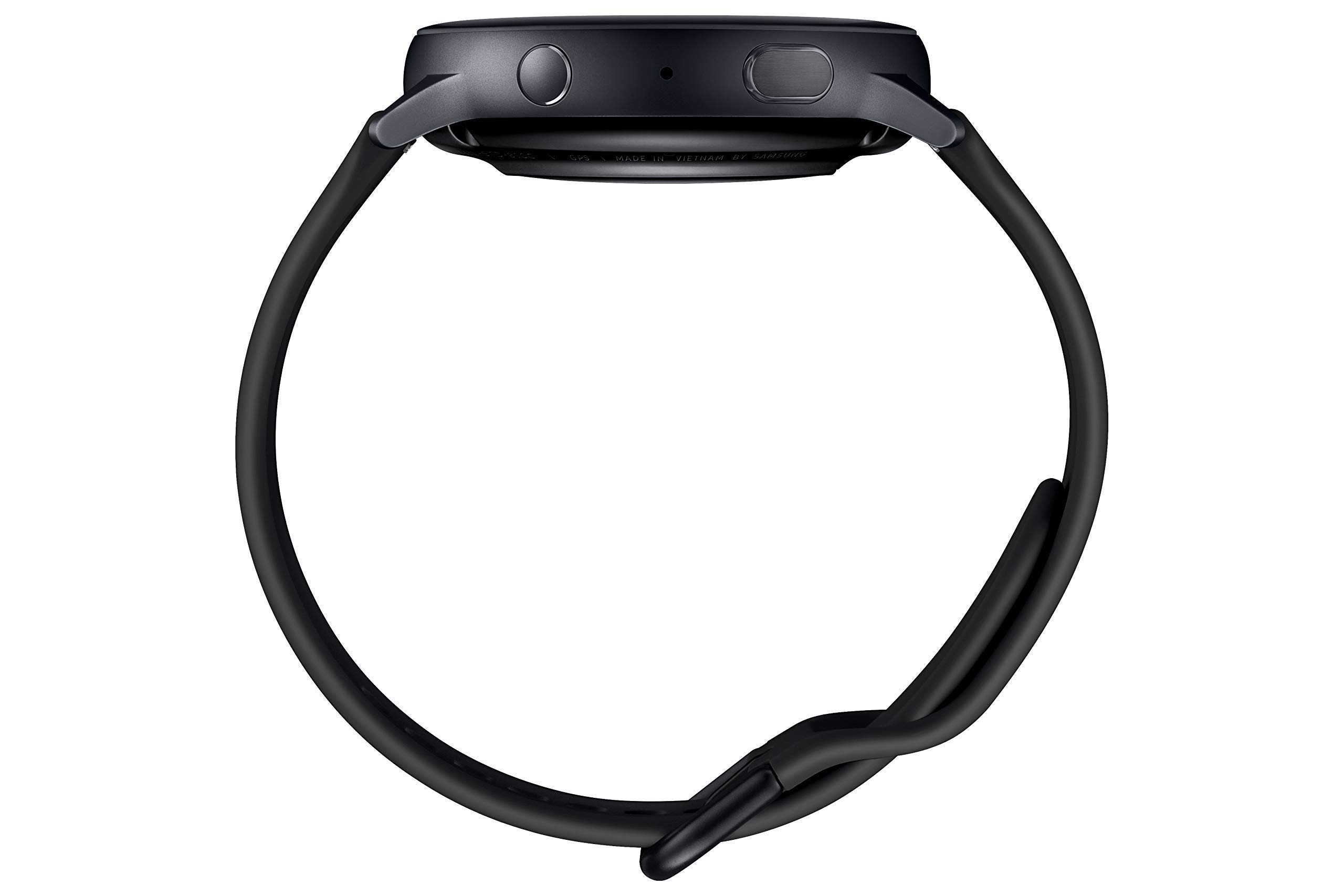 Samsung Galaxy Watch Active2 - IP68 Water Resistant, Aluminum Bezel, GPS, Heart Rate, Fitness Bluetooth Smartwatch - International Version (R830 - 40mm, Aqua Black) (Renewed)