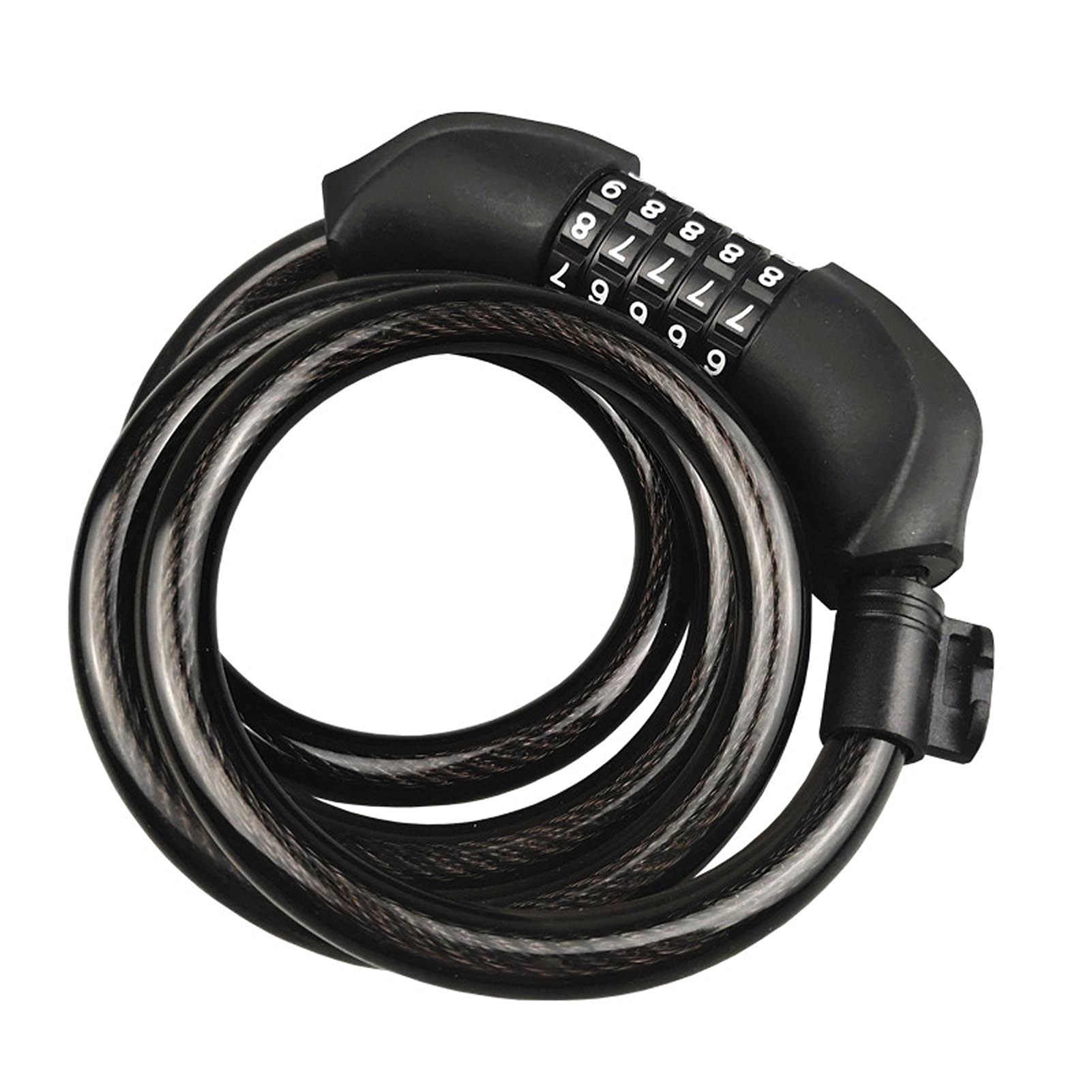 5-Digits Code Combination Chain Lock Heavy Duty Cable Anti Theft Metal Cable Lock for Mountain Bike Safety Lock Safe for Bicycle