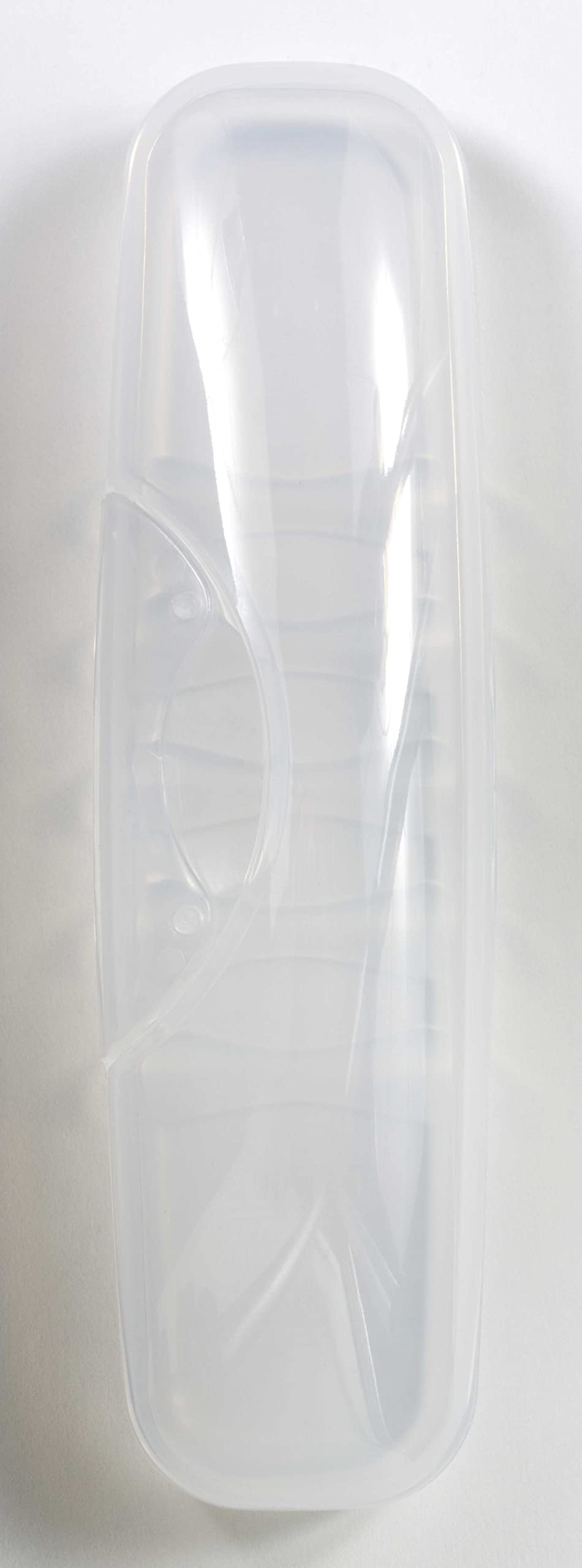 RADIUS Toothbrush Big Brush with Replaceable Brush Head BPA Free ADA Accepted - Right Hand - Marble Brush with Clear Case
