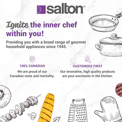 Cordless Warming Tray by Salton | Medium Electric Hot Plate | Cooking, Serving & Warming Tray | 23-3/4β x 7-3/4β Hot Plate