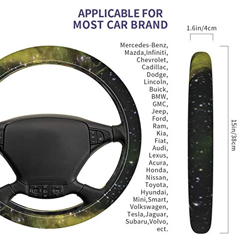 Color Universe Galaxy Leather steering wheel cover universal 15 inches