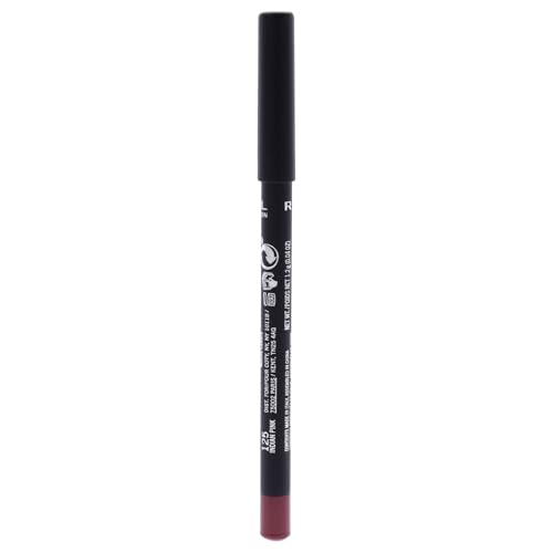 Rimmel Lasting Finish 8HR Soft Lip Liner Pencil - Vibrant, Blendable Formula to Lock Lipstick in Place for 8 Hours - 125 Indian Pink, .04oz