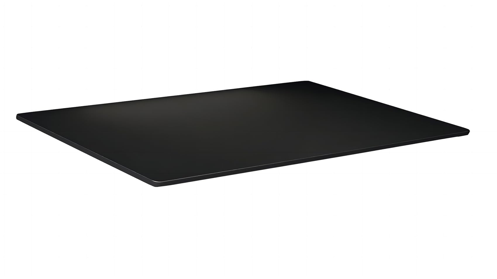 QLLY 55x24inch/140x60cm One-Piece Wood Tabletop, Solid Board Replacement Desktop, Universal Countertop for Table and Workstation (Black, 55 Inch/140cm)