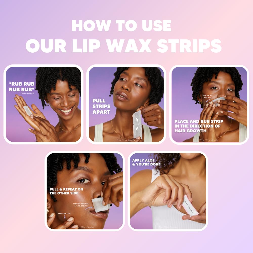 No Mo-Stache Portable Lip Wax Kit 24 ct (3 Pack Bundle)…