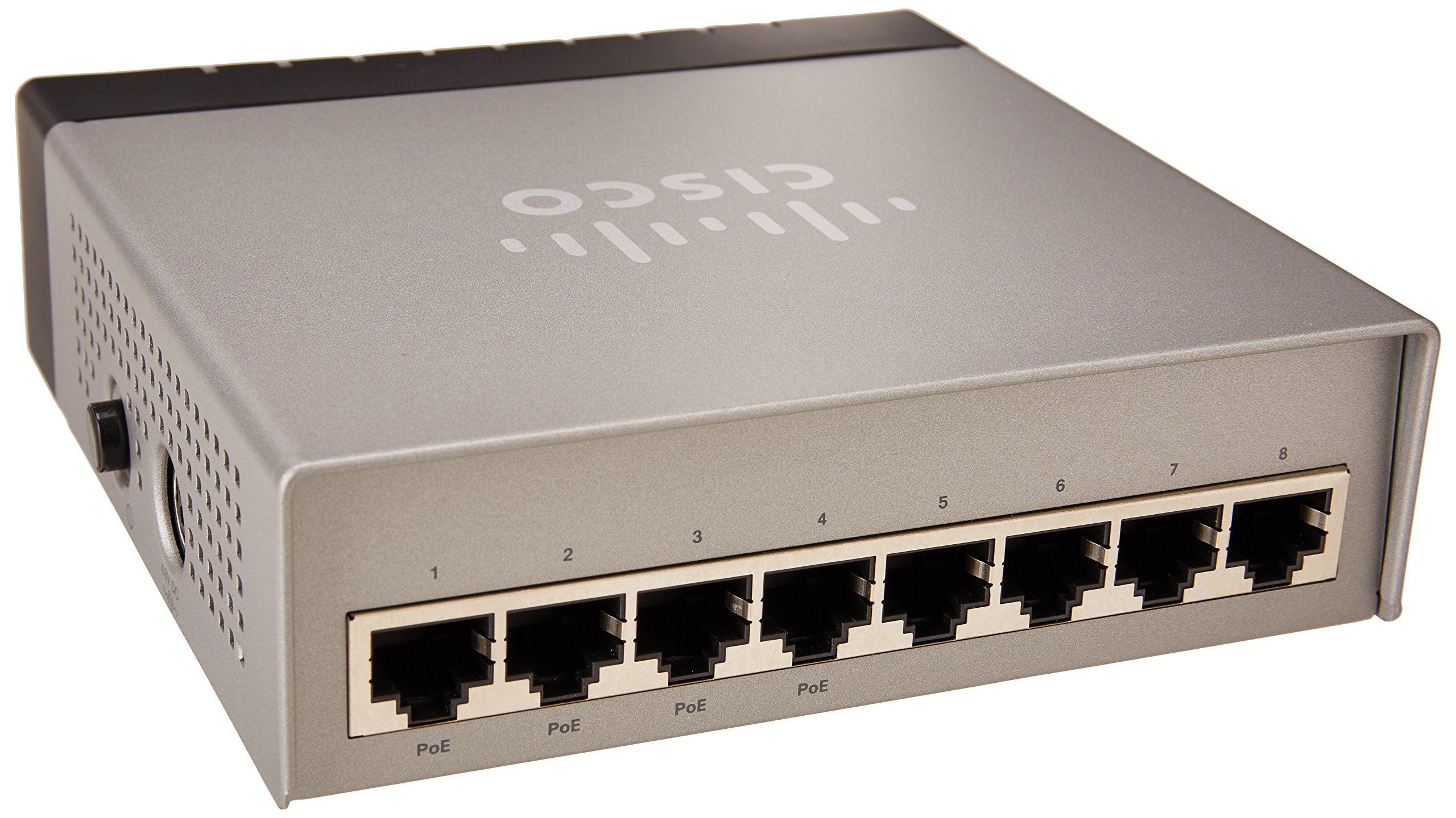 Cisco SG200-08P 8-port (4 Reg + 4 PoE) Gigabit PoE Smart Switch (SLM2008PT-NA)