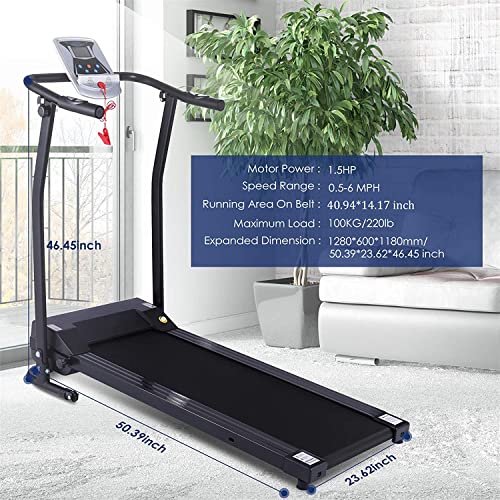 ANCHEER Treadmill Folding Treadmill for Home Electric Running Machine Installation-Free Walking Jogging Foldable Fitness Exercise Machine for Office & Gym Workout with 5β LED Display