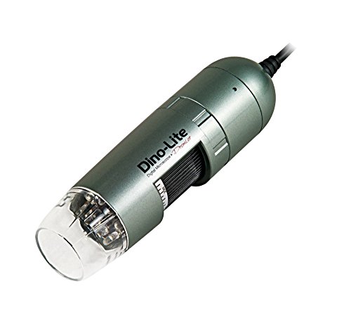 Dino-Lite AM3113 - 10x-50x, 230x - Handheld Digital Microscope - 640 x 480 Pixels - Measuring Software - 8 Integrated LED Lights