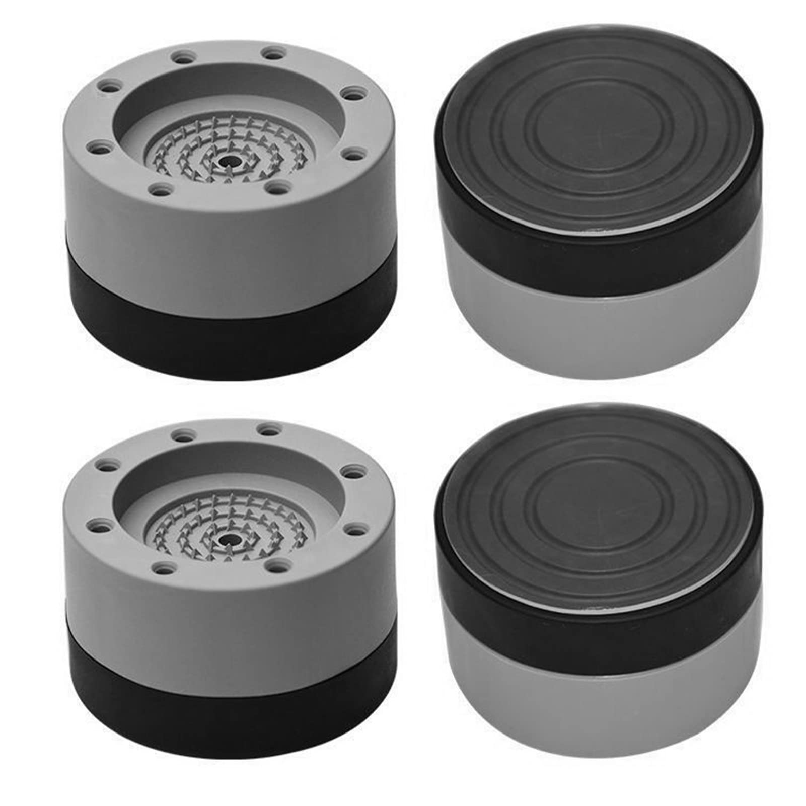 4pcs Washer Dryer Pad, Heightened Anti Vibration Anti Slip Washer Dryer Stand Anti Vibration Pads for Washer and Dryer