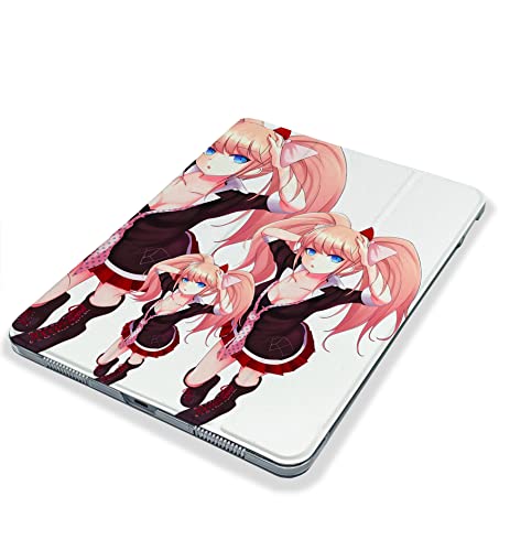 Cute Anime Kawaii Girl Pink case Compatible with iPad Mini Air Pro 7.9 8.3 9.7 10.2 10.9 11 12.9 inch Pattern Cover New 2022 2021 Trifold Stand 3 4 5 6 7 8 9 Generation 539 (9.7" Air 1/2)