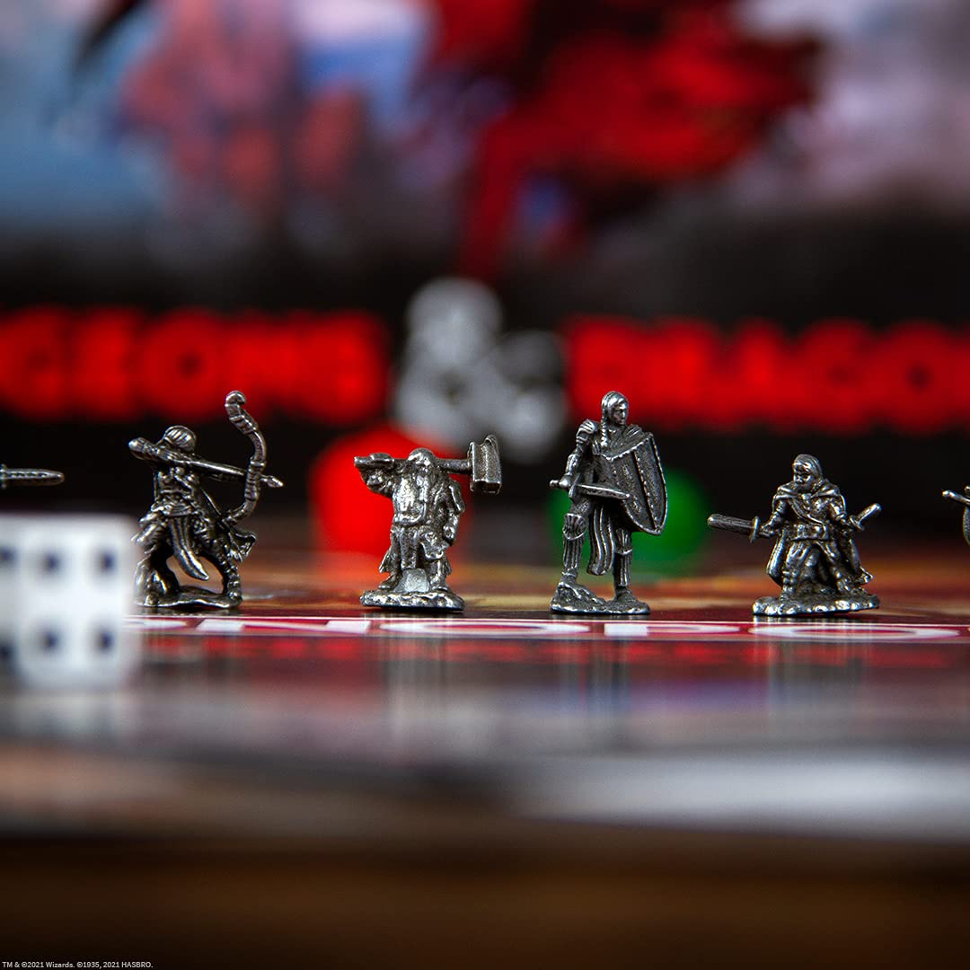 Monopoly Dungeons & Dragons | Collectible Monopoly Featuring Familiar Locations and Iconic Monsters from The D&D Universe, 2-6 Players