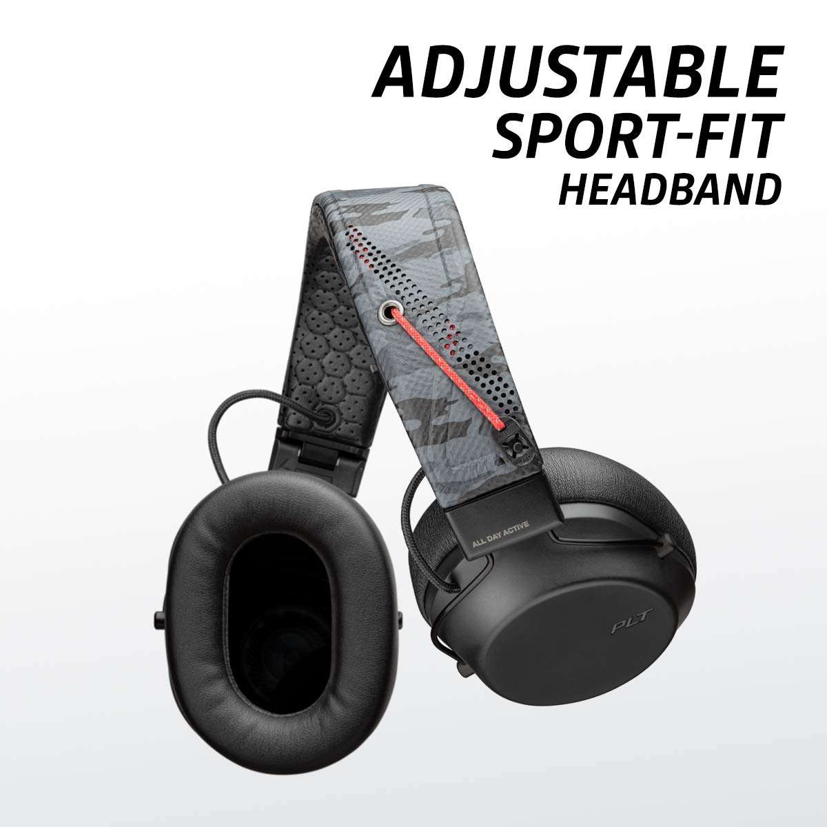 BackBeat FIT 6100 Wireless Bluetooth Headphones, Sport, Sweatproof and Water-Resistant, Pepper Grey