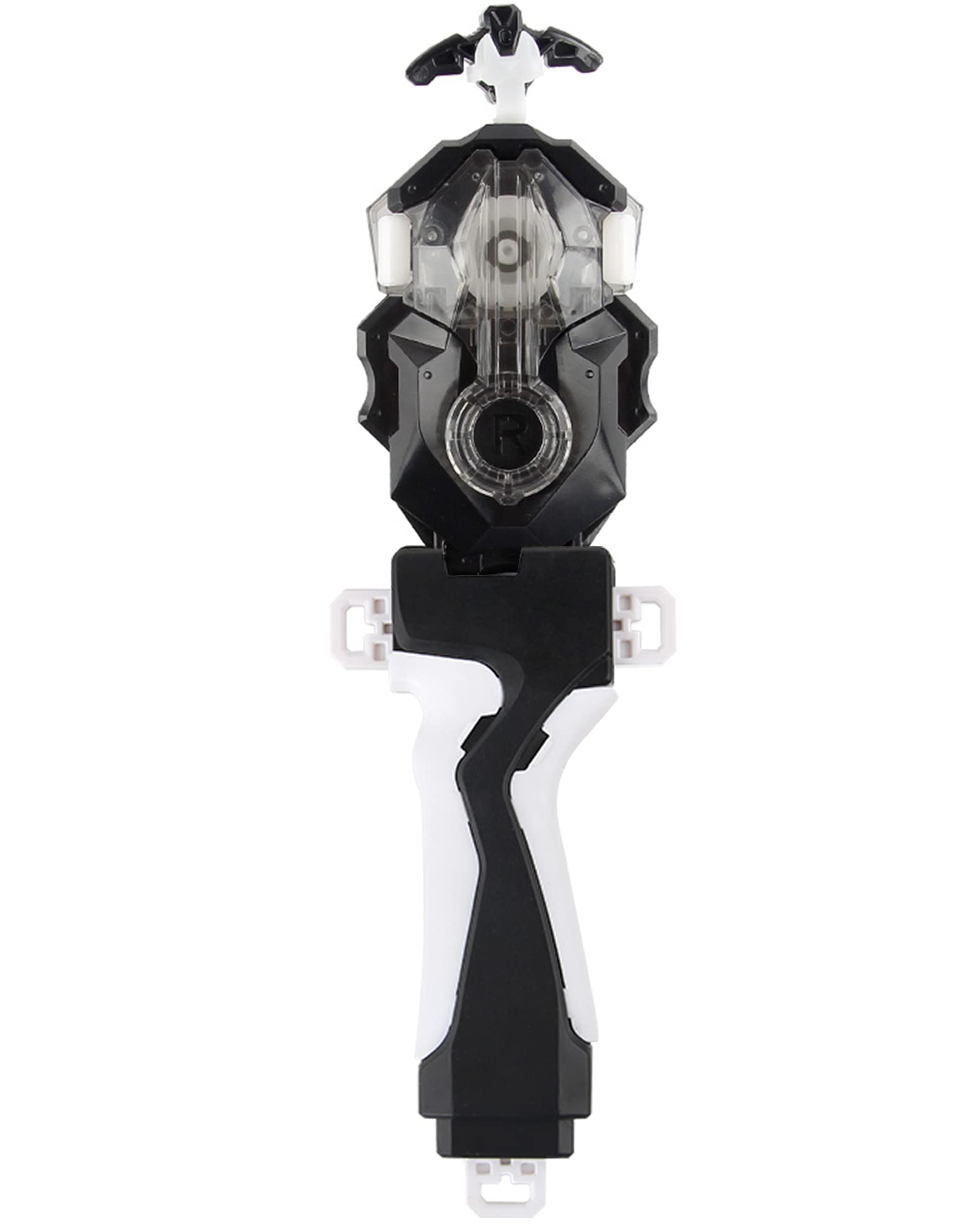 Bey Battling Tops Burst Launcher and Grip, Custom Bay Blade Launcher LR Left Right Spin DB Layer System Compatible with All Bey Burst Series (White)