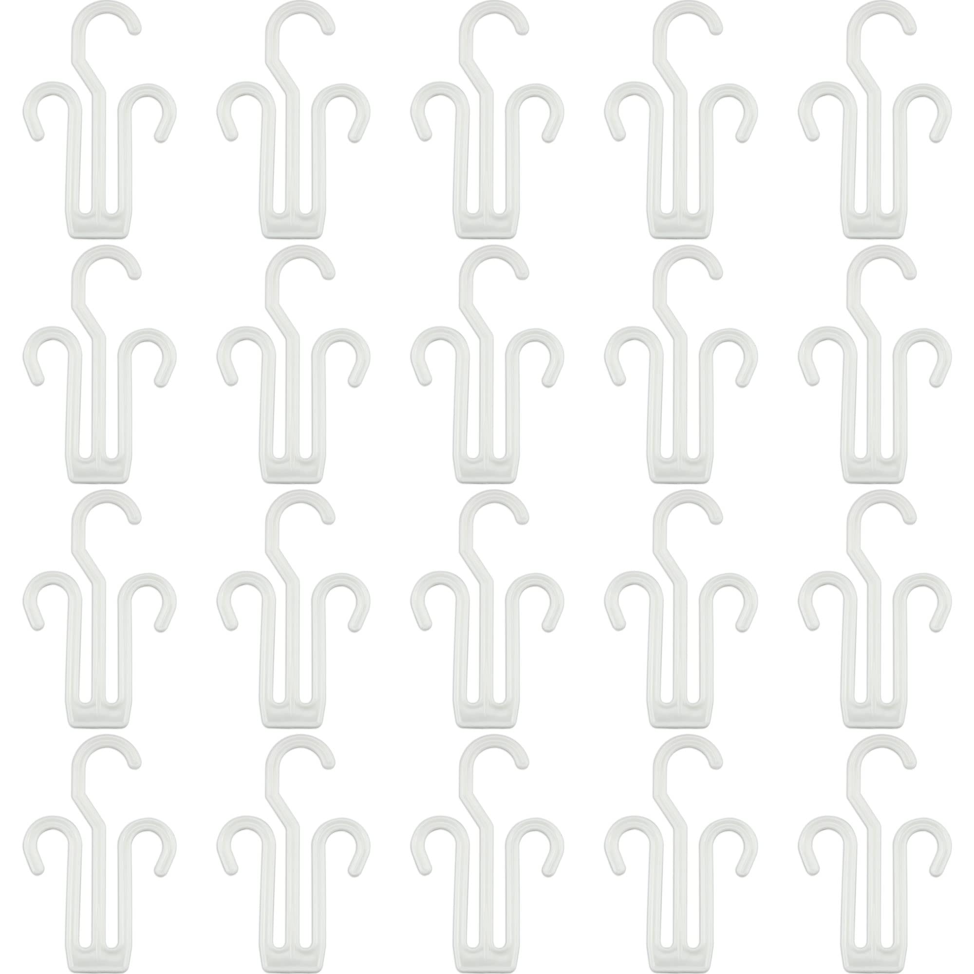 IFAMIO 20 Pack White Plastic Shoe Drying Shelf Hangers, Lightweight, Durable, Sturdy, Quick Drying, Ideal for Home, Store, Mall