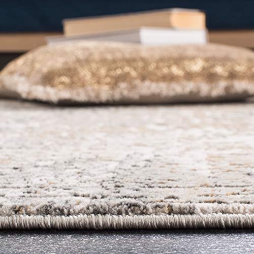 SAFAVIEH Vogue Collection 5'3" x 7'6" Beige/Grey VGE117A Modern Abstract Area Rug