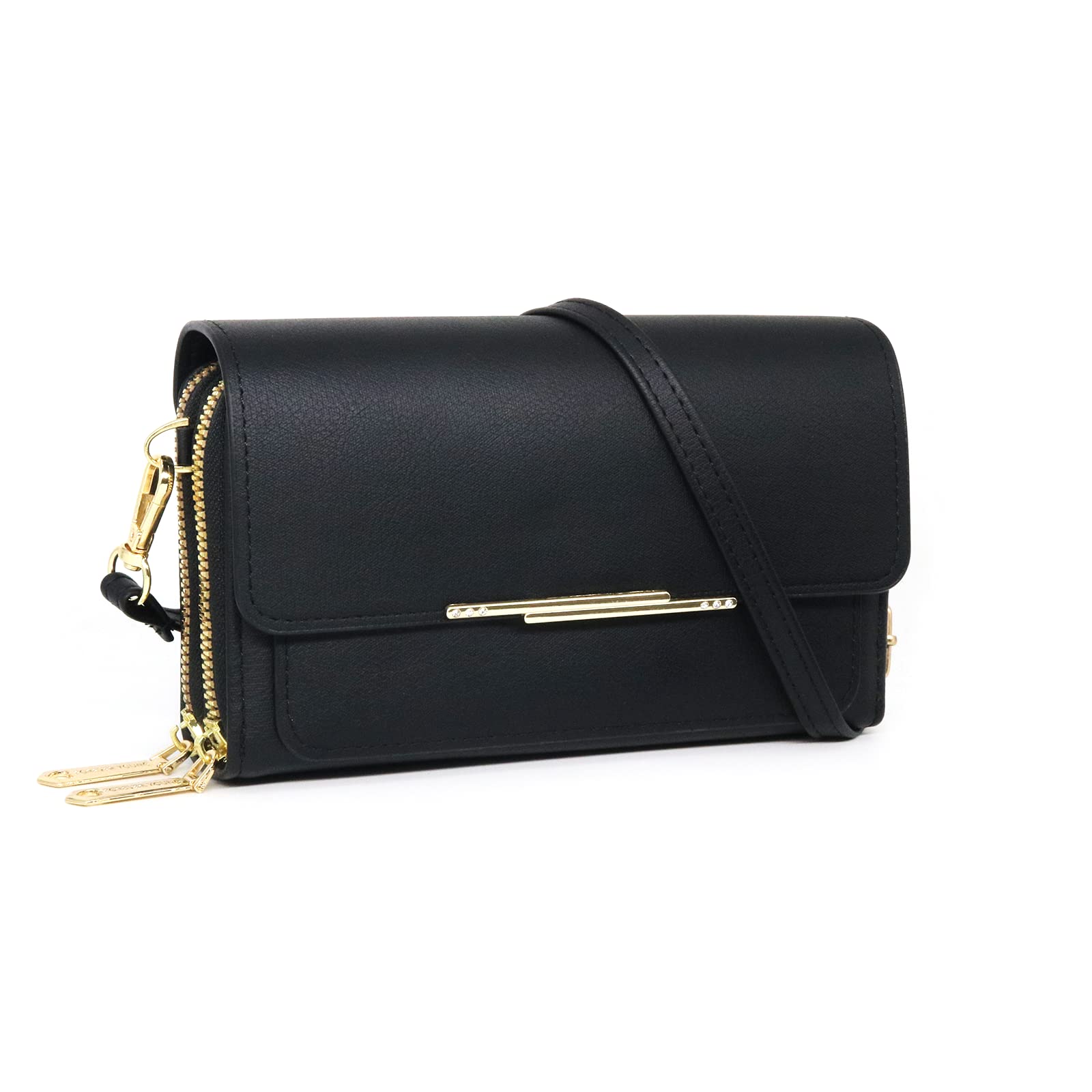 crossbody bags for women,Small Purse for Women Crossbody Wallet with Shoulder Strap Cute Cellphone Cross Bags(Black)