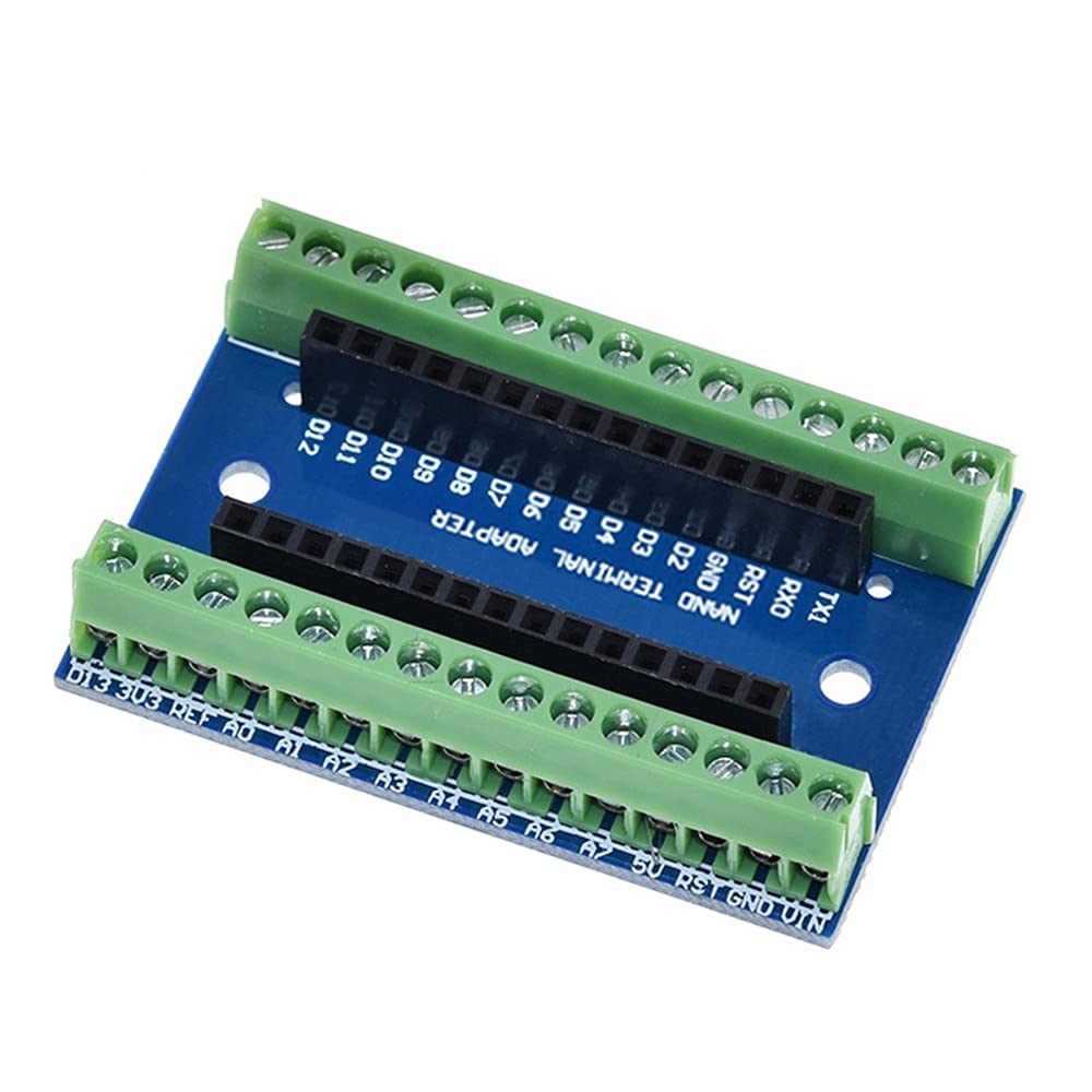 5pcs Nano Screw Terminal Adapter Shield Expansion Board Nano V3.0 AVR ATMEGA328P-AU Module for Arduino