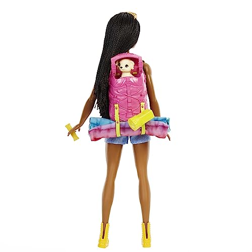 Barbie It Takes Two Doll & Accessories, Brooklyn Camping Playset with Doll, Pet Puppy & 10+ Accessories Including Sleeping Bag