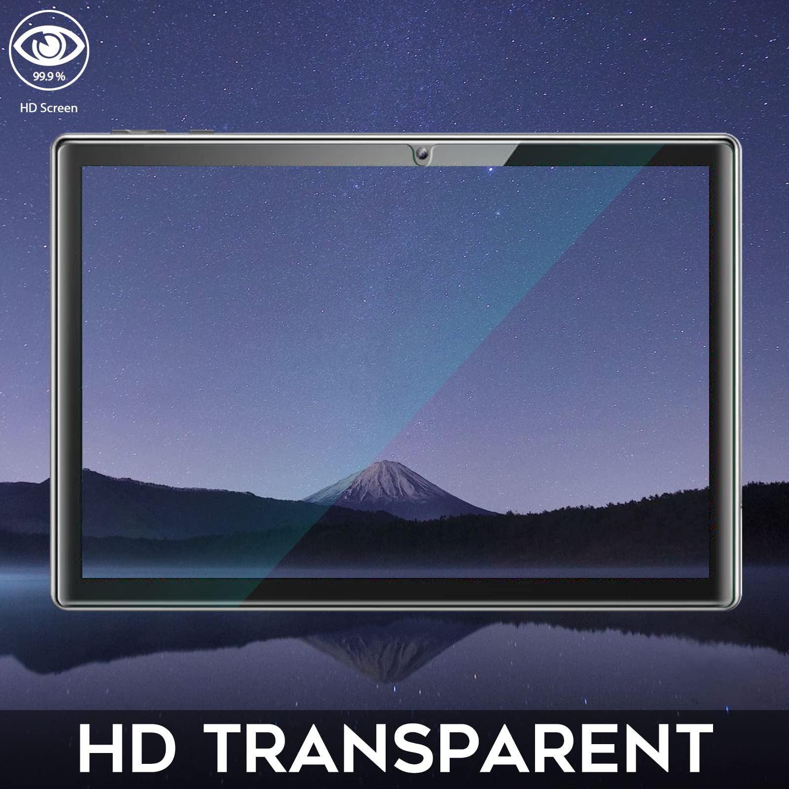 Orzero (2 Pack) Tempered Glass Screen Protector Compatible for VANKYO MatrixPad S30 10.1 inch Protector De Pantalla 2.5D Arc Edges 9 Hardness HD Anti-Scratch Full-Coverage