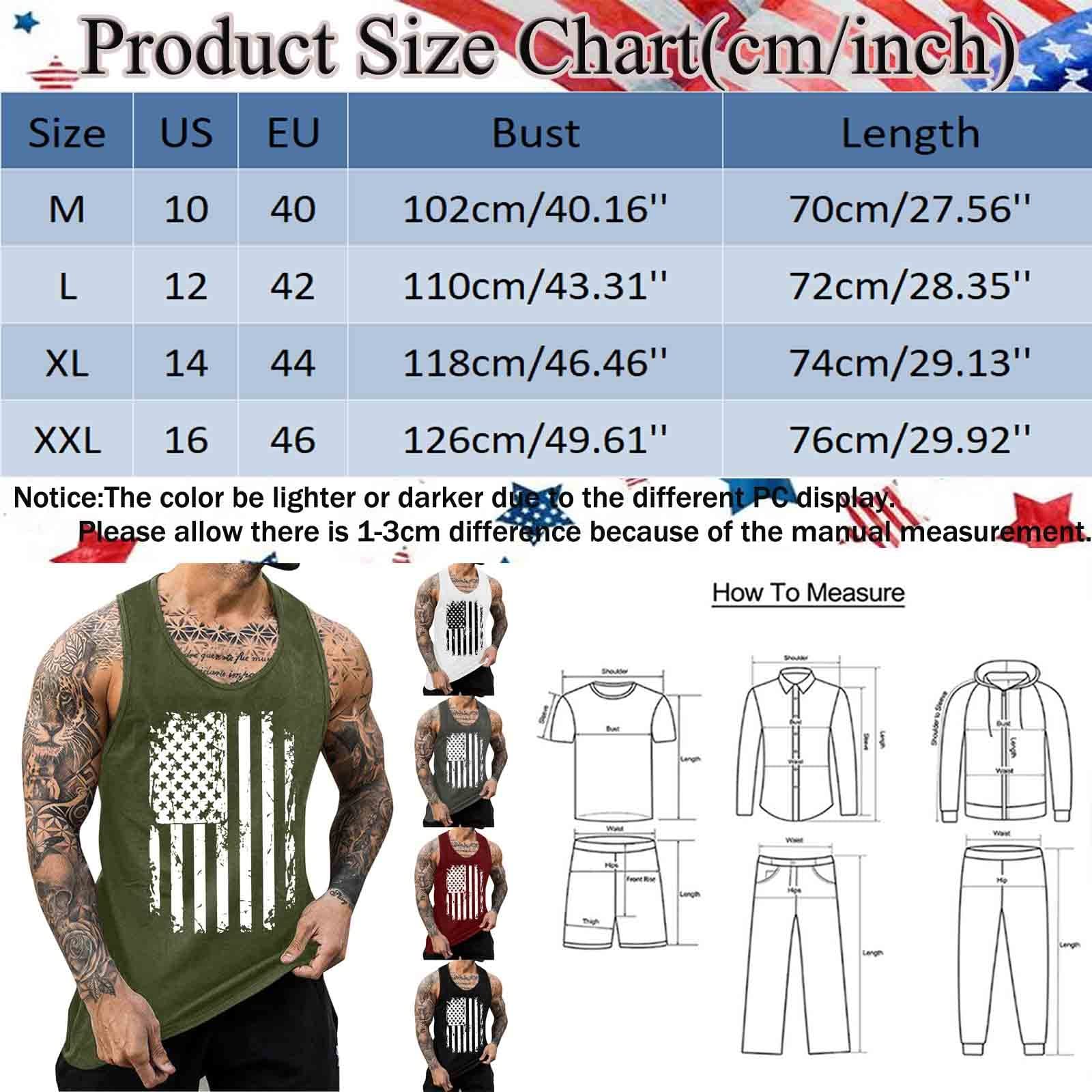 4th of July Graphic Tank Tops for Men Vintage American Flag Graphic Tees Summer Sleeveless Workout Athletic Muscle Cut Off Shirts Vests(Army Green,Medium)