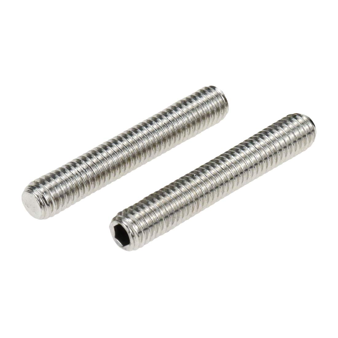 Sscon 100PCS M5 x 30mm Flat Point Grub Screws Hex Socket Set Screw