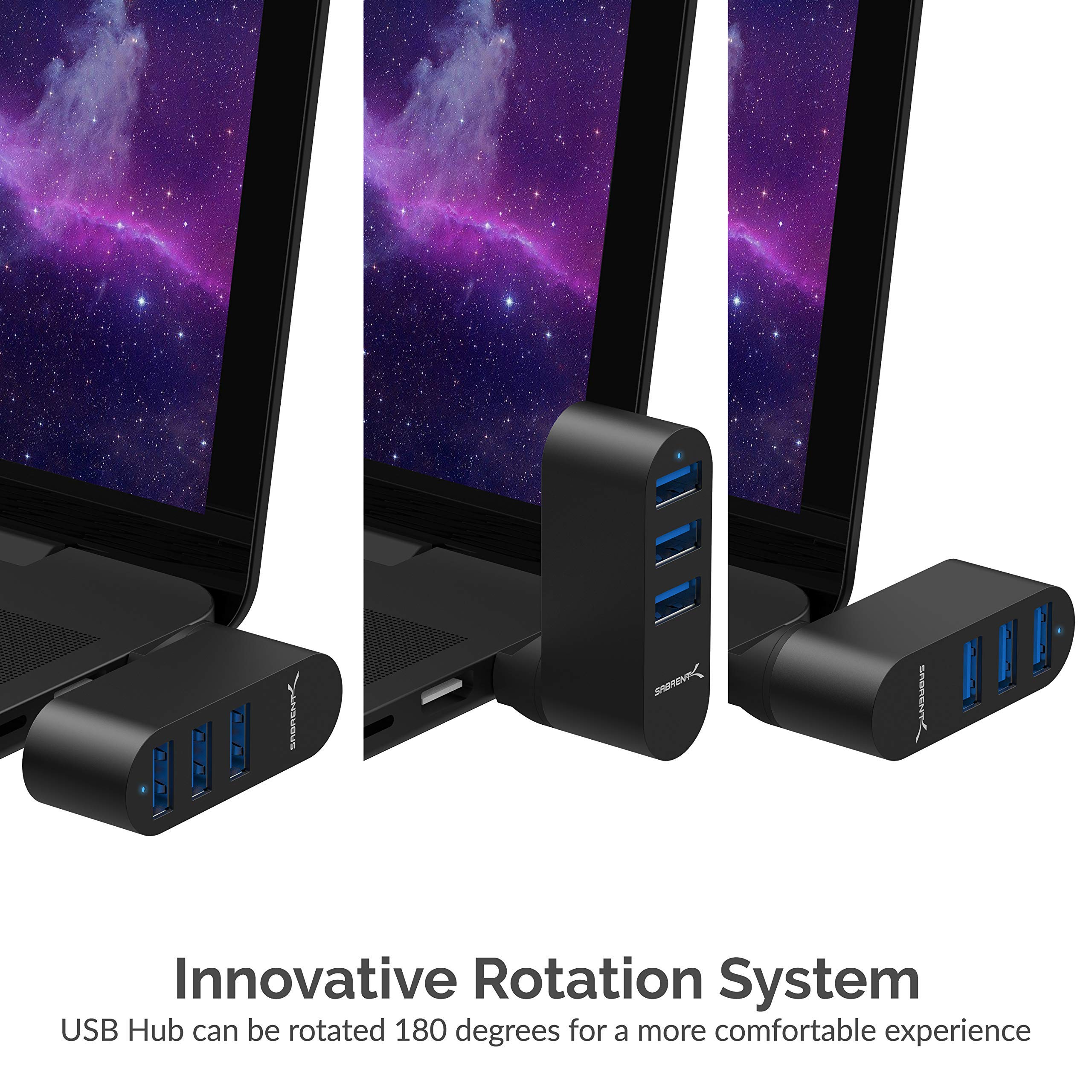 Sabrent Premium 3-Port Aluminum Mini USB 3.0 Hub + Premium 3-Port Aluminum Mini USB 3.0 Hub