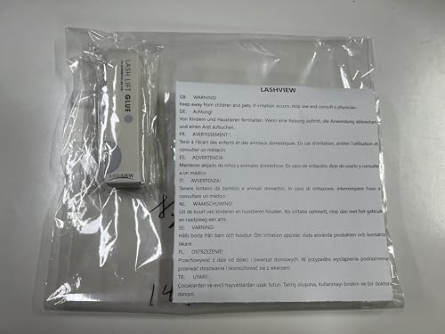LASHVIEW Lash Lift Glue, Eyelash Perm Glue,Lash Lift Adhesive,Eyelash Lift Glue,Lash Perm Glue,No Irritation and Odorless,5ML.