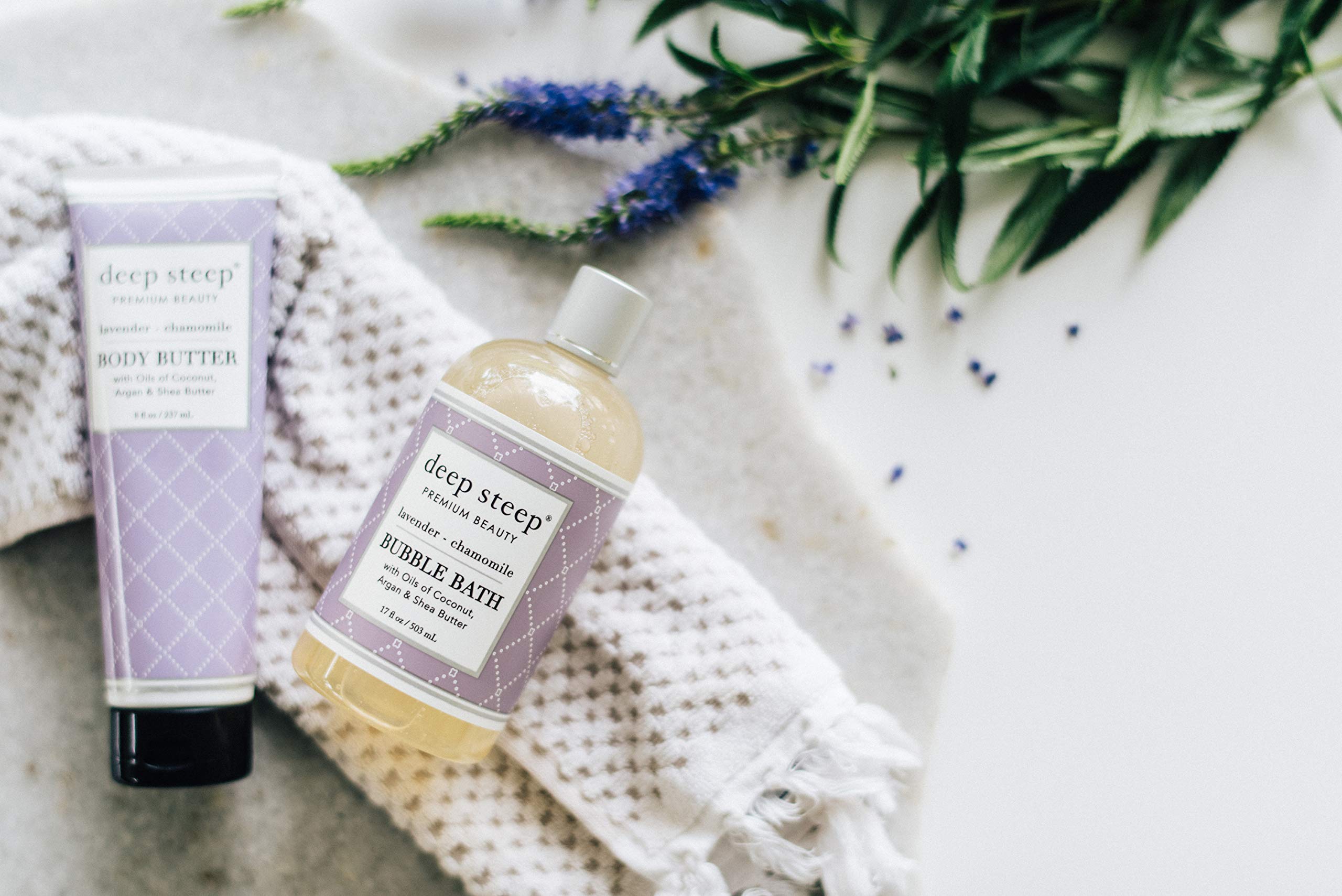 Deep Steep Bubble Bath, Lavender Chamomile, 17 Ounces
