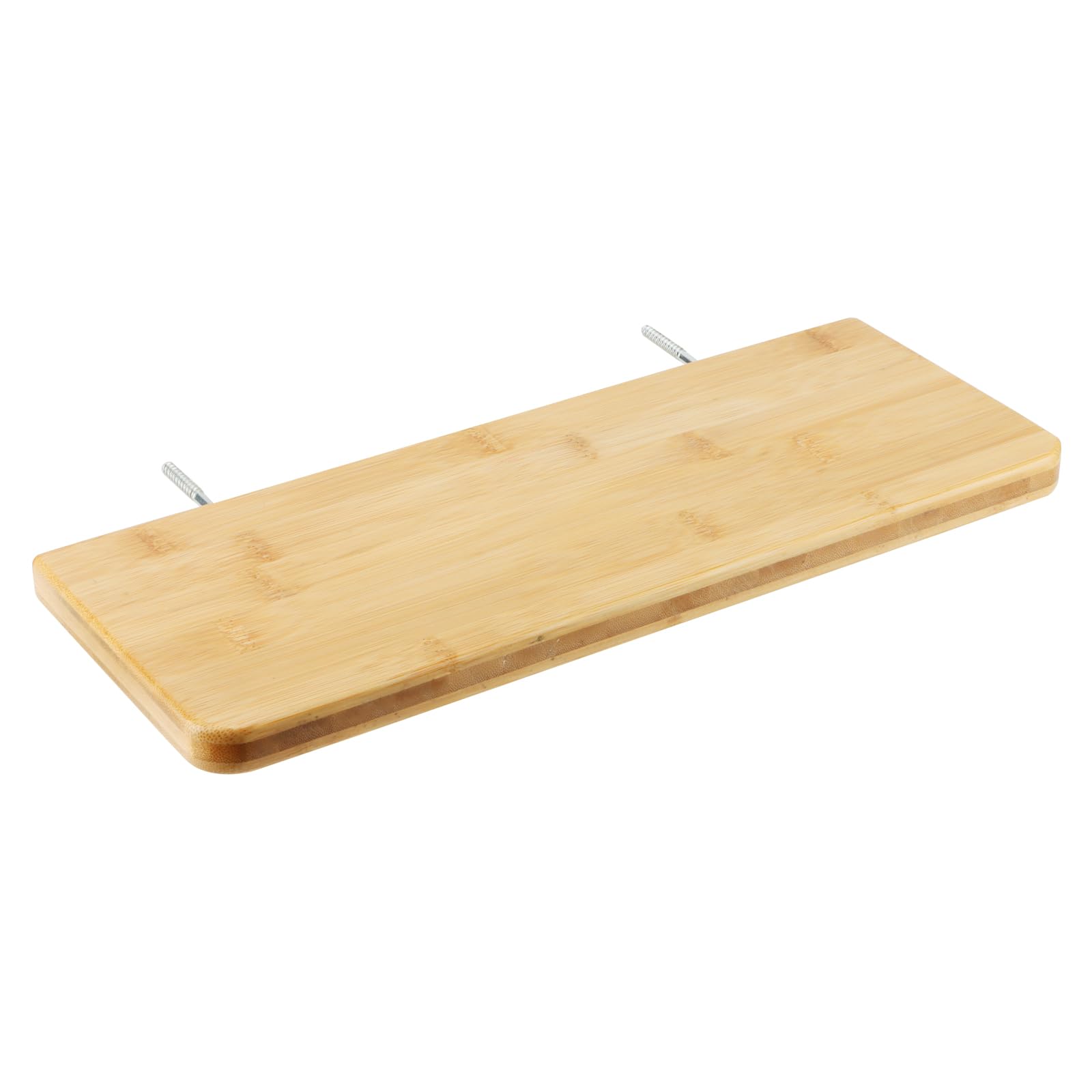 SOUJAP 2-Piece Bamboo Floating Shelf, 16 x 6 Inch, Rustic Wood Wall Storage Shelves for Bedroom Kitchen Bathroom