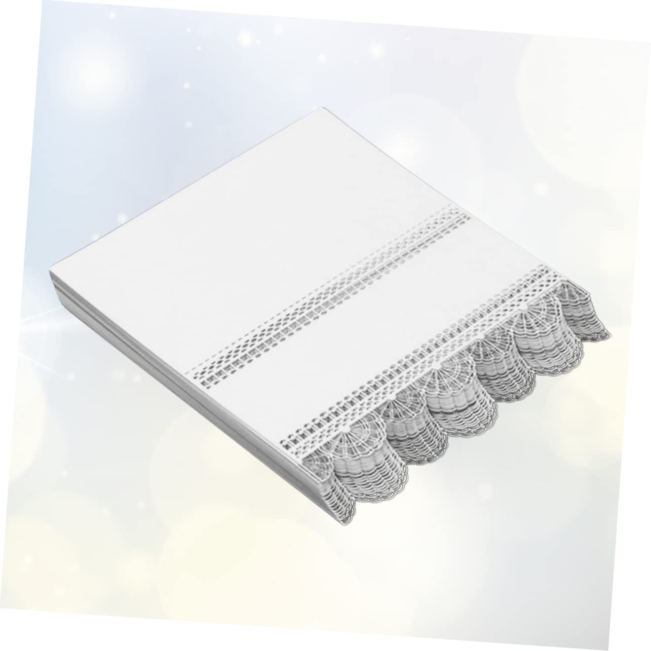 MERRYHAPY 50pcs Table Tent Cards Blank Cards Hollow Out Wedding Invitation Wedding Table Name Party Place Name Greetings Place Cards Table Place Pretty White Reception Table
