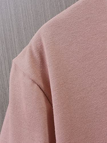 Cozyease Men's Casual Letter Slogan Graphic Print Tee Round Neck Short Sleeve Summer T Shirts Dusty Pink L