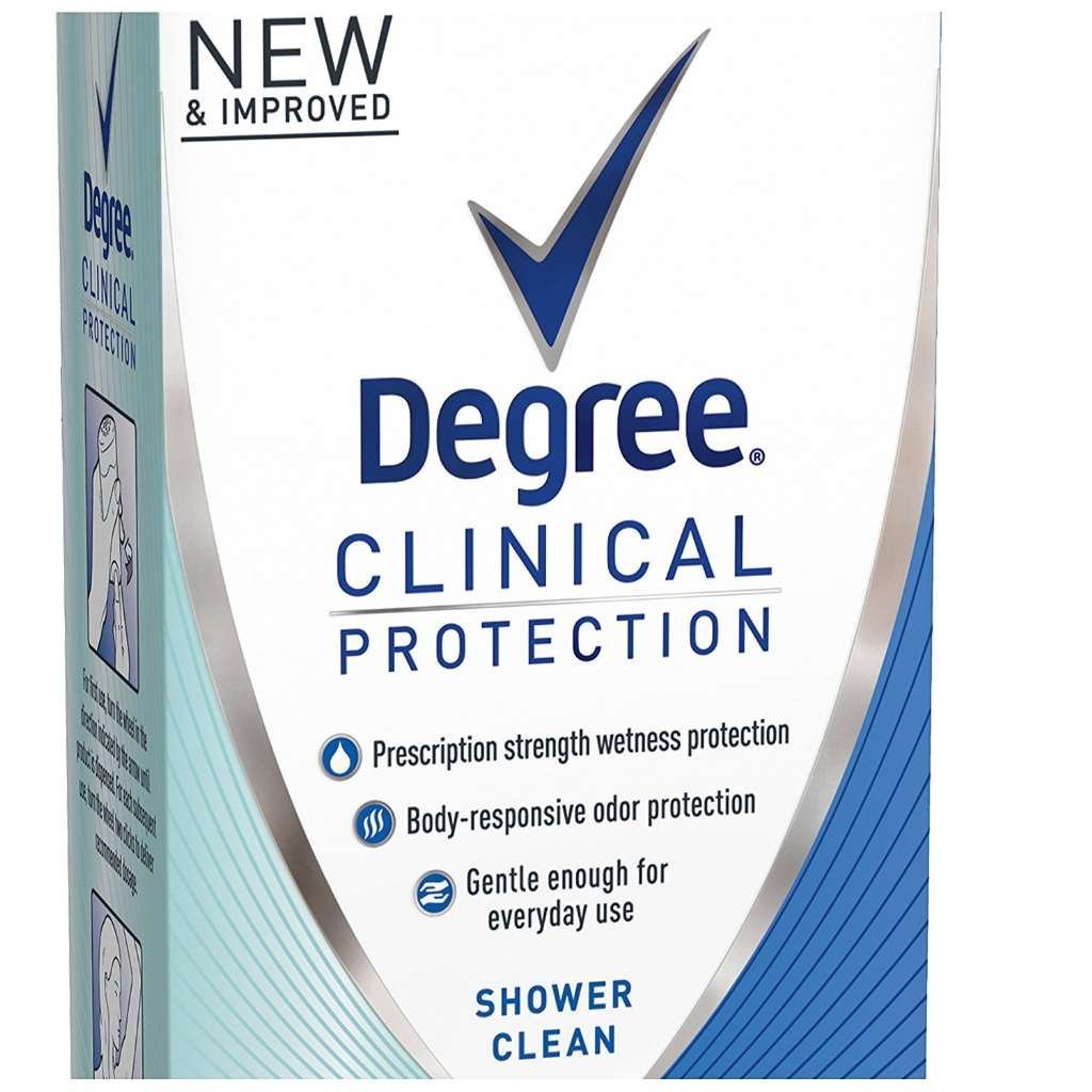 Degree Women Clinical Protection Anti-Perspirant Deodorant Shower Clean 1.70 oz (pack of 3)