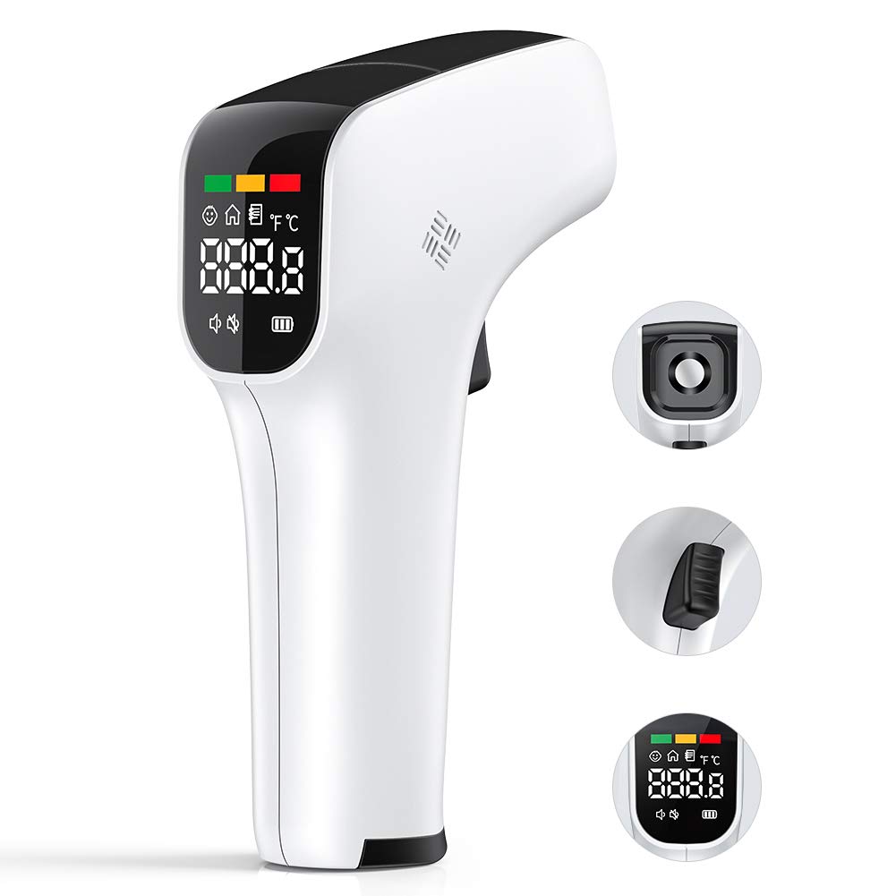Infrared Thermometer for Adults, Children and Babies, Non-Contact, Forehead and Room Modes, FDA Cleared, Instant Accurate Results on Digital Display Sold by Alvalley