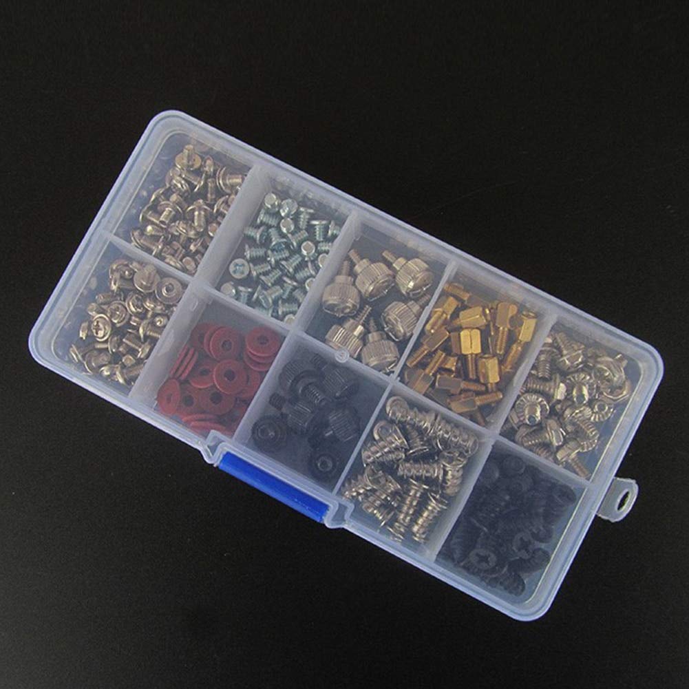 Screw 228PCS Hard Disk Repair Tool Screws with Case Accessories for PC Mounting Hardware DIY Set Computer Assortment Kit