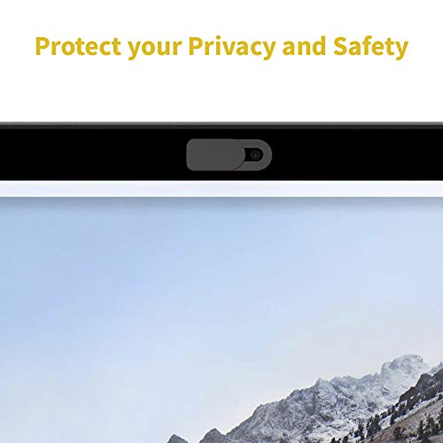 SenseAGE 3 Pack Webcam Cover Slide, 0.03 Inch Ultra-Thin Web Camera Cover for MacBook Pro, iMac, Laptop, PC, iPad, Tablet and More, Protect Your Own Privacy and Secure, Black