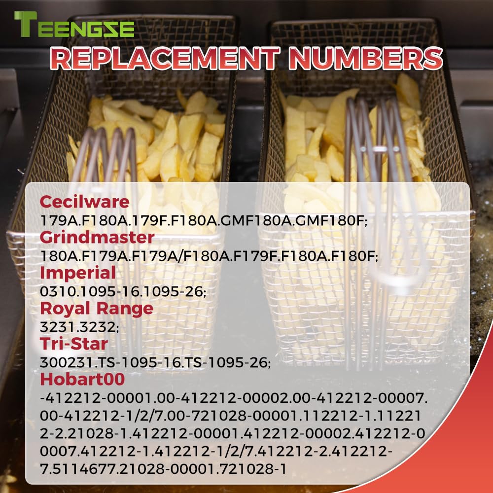TEENGSE Pilot Burner 750 Millivolt Thermopile Assembly, Natural Gas & Propane Gas Pilot Orifice, Compatible with Cecilware Fryer Imperial Fryer Series