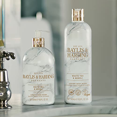Baylis and Harding Elements White Tea and Neroli, 500ml Hand Wash, Pack of 3