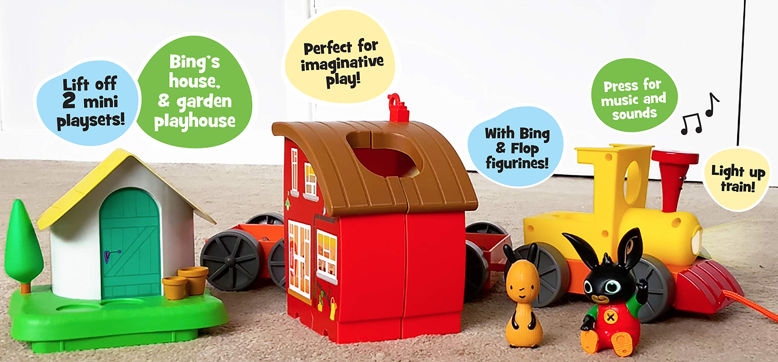 Bing Lights and Sounds Train with Mini playset for Ages 3+