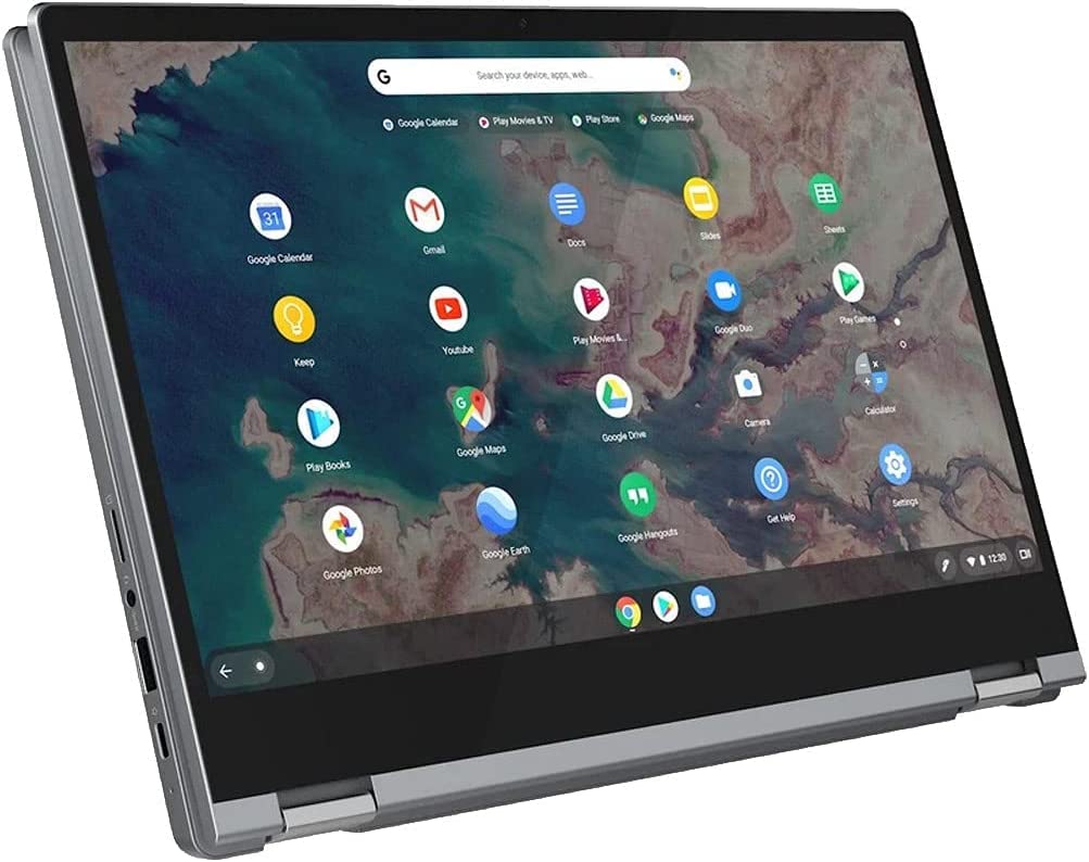 Lenovo Chromebook Flex 5 13" Laptop, FHD (1920 x 1080) Touch Display i3-10110U Processor, 4GB DDR4 OnBoard RAM, 64GB SSD, Intel Integrated Graphics, Chrome OS, 82B80006UX Graphite Grey (Renewed)