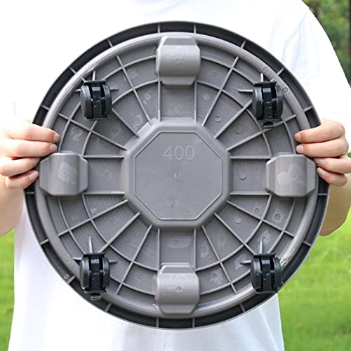 Bafnsiji Plant Caddy with Wheels, Heavy Duty Plant Caddy, Flower Pot Mover for Garden, Plant Pallet with Brake Castor Wheels, 45 KG Load-Bearing Capacity,A