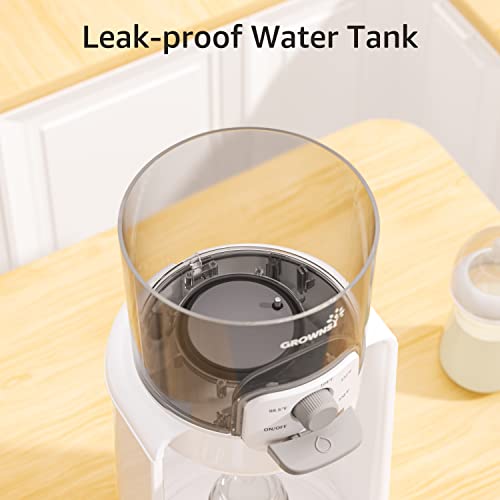GROWNSY Water Warmer, Instant Baby Bottle Warmer with Night Light, 4 Perfect Temperatures Formula Maker with Instant Dispension of Warm Water, Detachable Container and 72H Smart Thermostat