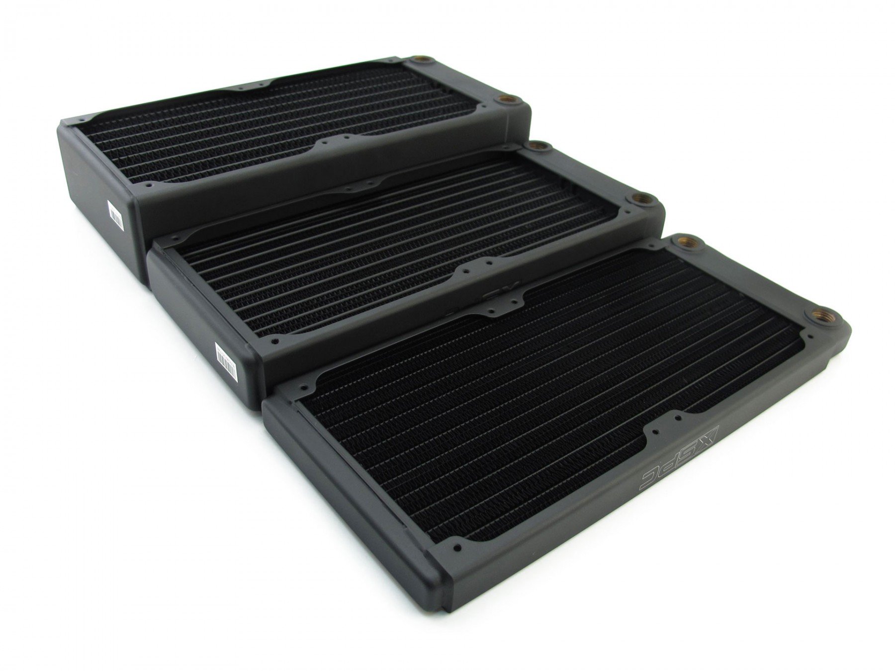 XSPC TX240 Ultra Thin Radiator, 120mm x 2, Dual Fan, Black