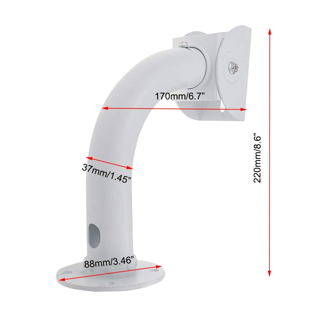 Dahszhi Surveillance Camera Bracket Wall Mounting for Universal Indoor Outdoor CCTV Housing Mount