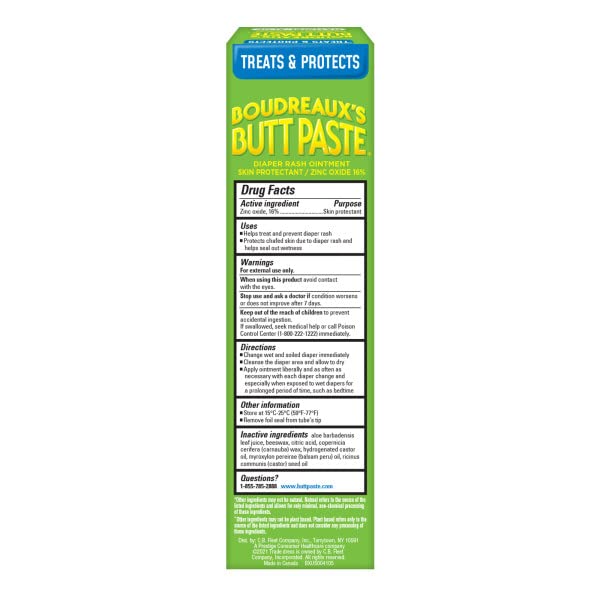 Boudreaux's All Natural Butt Paste 4 oz (Pack of 2)