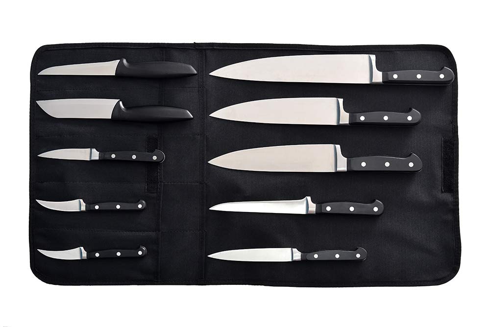DAM UNIFORMS Cutlery Chef Bag β Knife Roll Bag for Professional Chefs β Fits up to 10 Knives