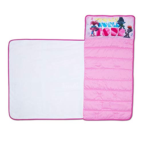 DreamWorks Trolls World Tour Nap Mat, Pink, Toddler , 46x21 Inch (Pack of 1)