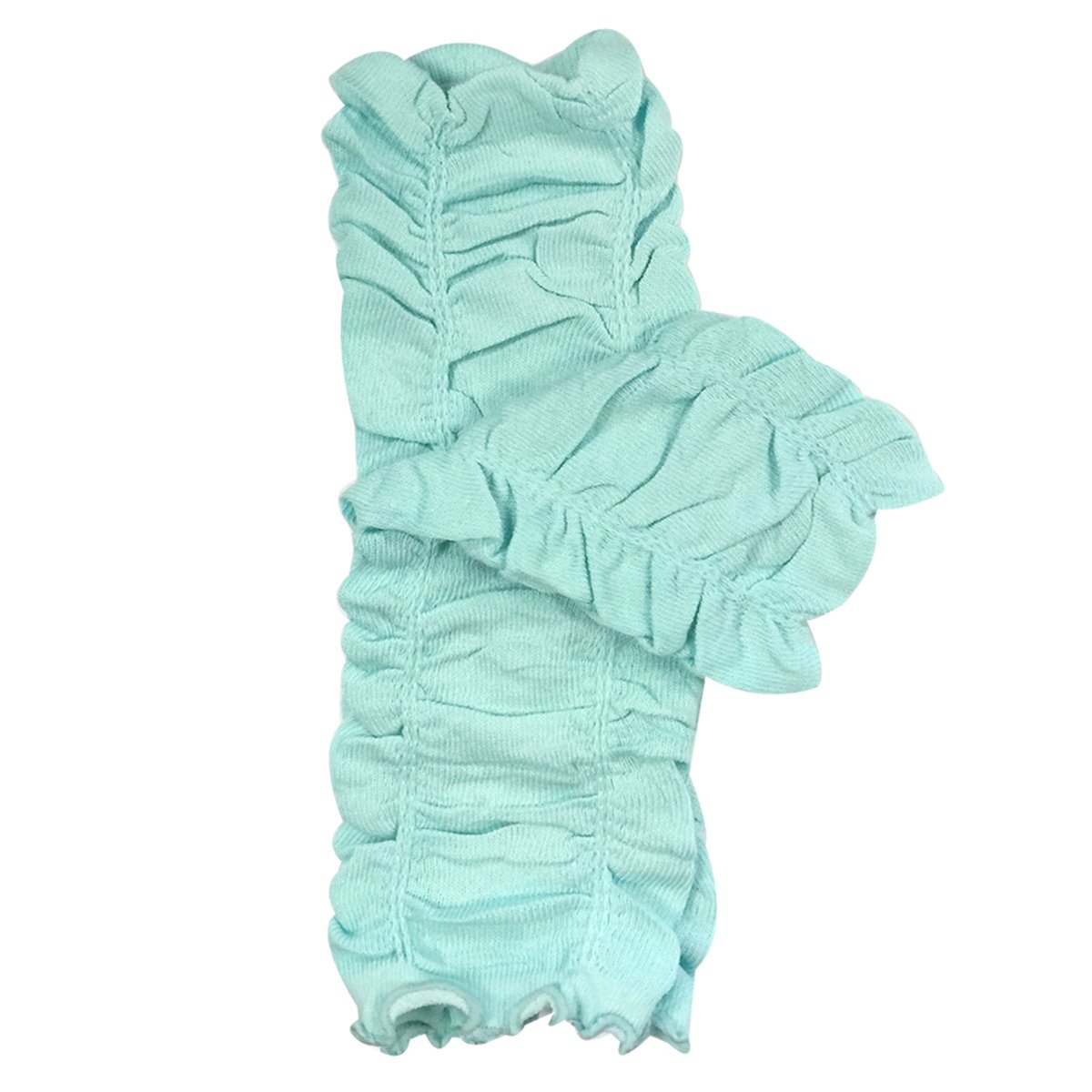 Bowbear Little Girls 3 Pair Gathered Ruffles Leg Warmers, Lilac, Ballet Pink, Sky Blue