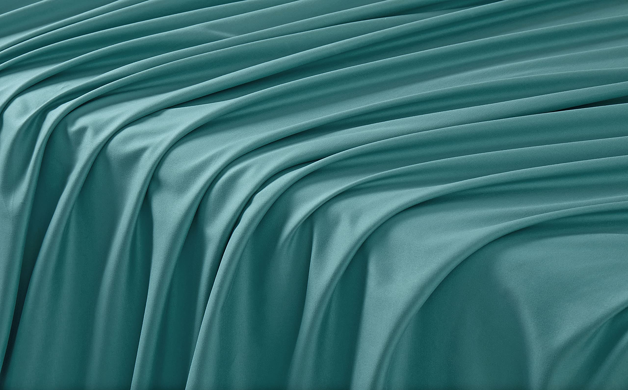 Manyshofu Extra Deep Pocket Full Size Sheets Set - Hotel Luxury 1800 Thread Count Sheets & Pillowcases - Kids Bedding Set up to 24" Mattress - Teal Bed Sheets 18-24 Inch Deep Pockets - 4 Piece